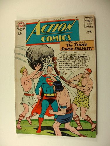 DC Comics Action Comics No. 320 JAN 1965 Comic Book (VG/FN) Three Super ...