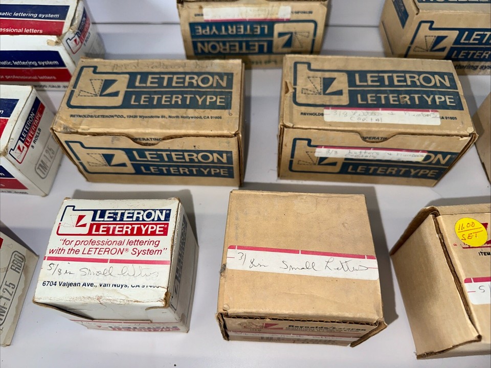 Giant Vintage Lot Patterson Letter type Letters Various Sizes | eBay