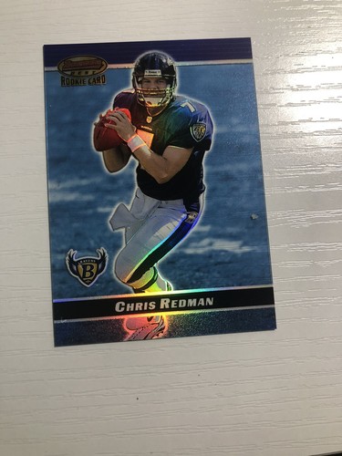 Chris Redman acetate sports trading card see through 50/250 Bowmans ...