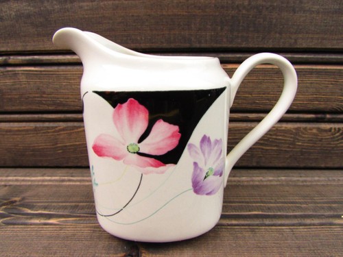 Purple Poppies by Mikasa Creamer Tempo Eighty Purple & Pink Flowers ...