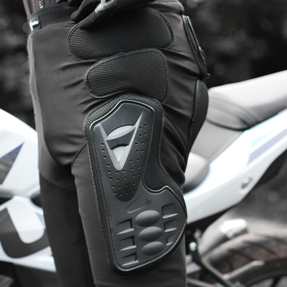 WOSAWE Adults Motorcycle PE Protective Trousers Armor Pants Hardshell ...