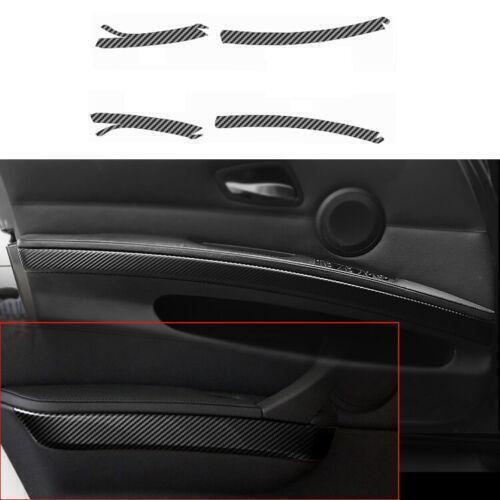 Carbon Fiber Interior Door Panel Trim Sticker For BMW 3 Series E90 E92 ...