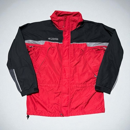 Columbia Men’s M Red Black Jacket Interchange Shell Vented Full Zip ...