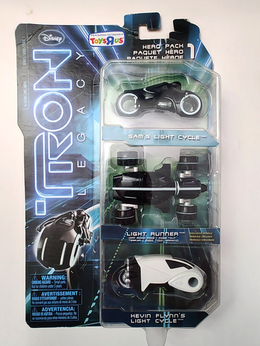 Tron Legacy Toys R Us Exclusive Hero 3 Pack Diecast Vehicles 2010 NEW ...