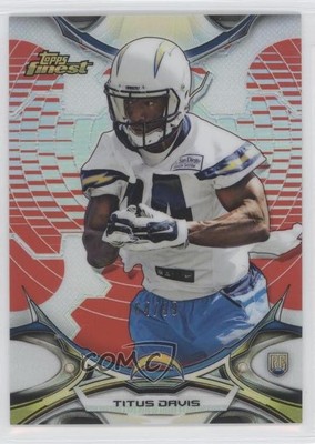 2015 Topps Finest Red Refractor /99 Titus Davis #88 Rookie RC | eBay