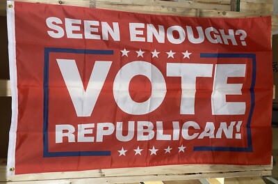 Republican Flag FREE SHIP Save America Vote Red Trump Desantis USA Sign ...