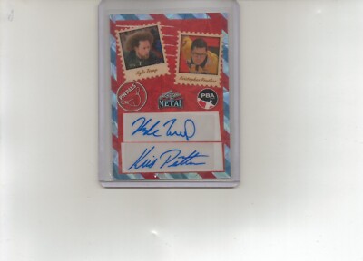 2024 Kyle Troup / Kris Prather Leaf Metal PBA PP Dual Autograph PBA ...