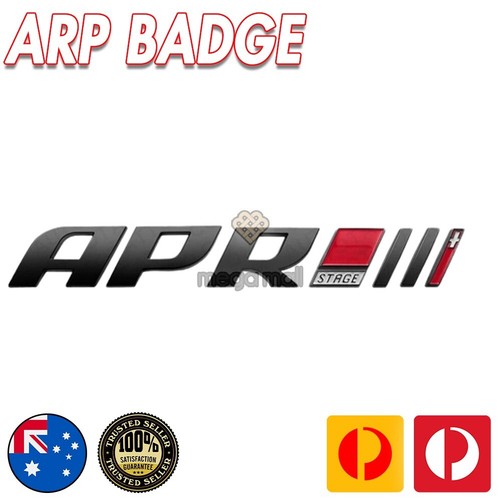 APR Badge Stage 2+ Black out Pack Decal Sticker FOR VAG VW AUDI SKODA ...