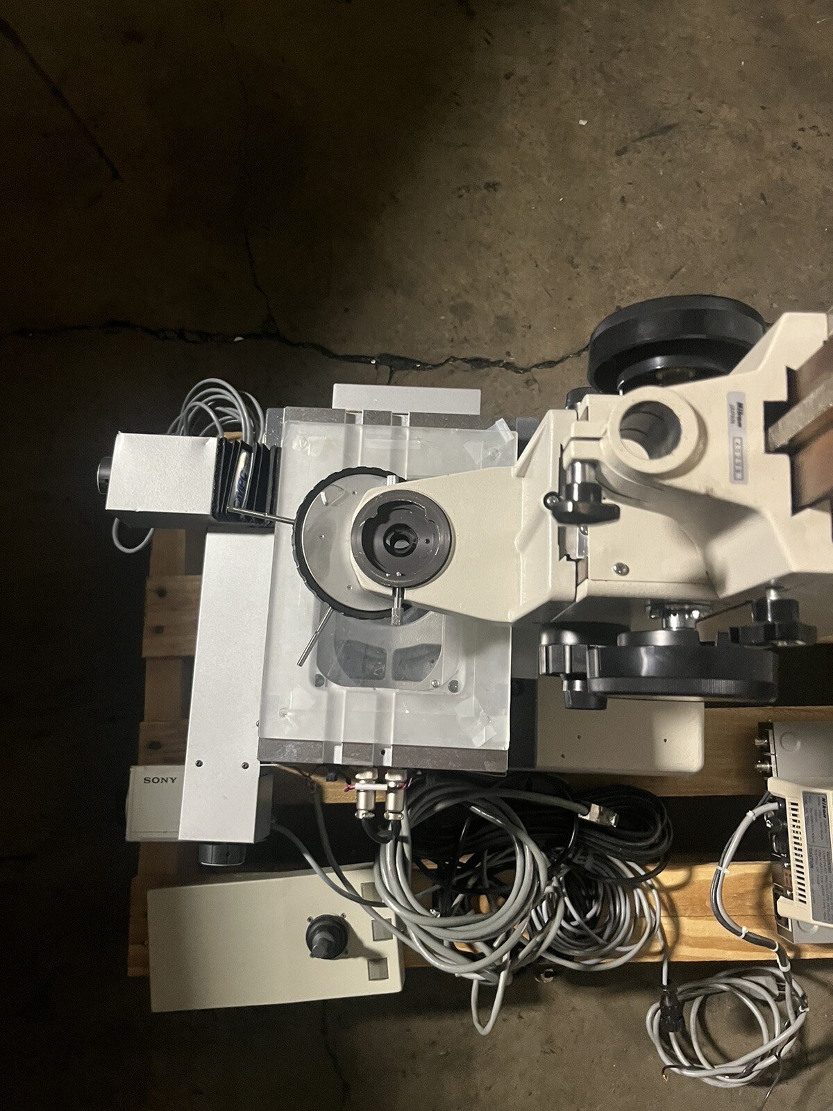 Nikon Measurescope MM-22 Measuring Microscope w/ Sony 3CCD Color Video ...