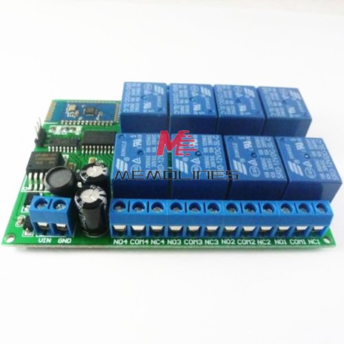 12V 8CH Bluetooth Relay Android Mobile Remote control Switch for Motor ...