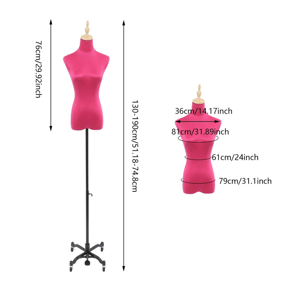 Female Dress Form Female Clothing Display Model Free Stand Female ...