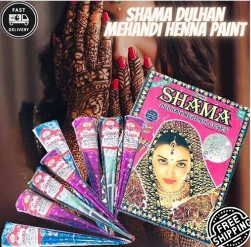 Large Henna Traditional Shama Dulhan Mahandi Paste Pack of 12 Cones | eBay