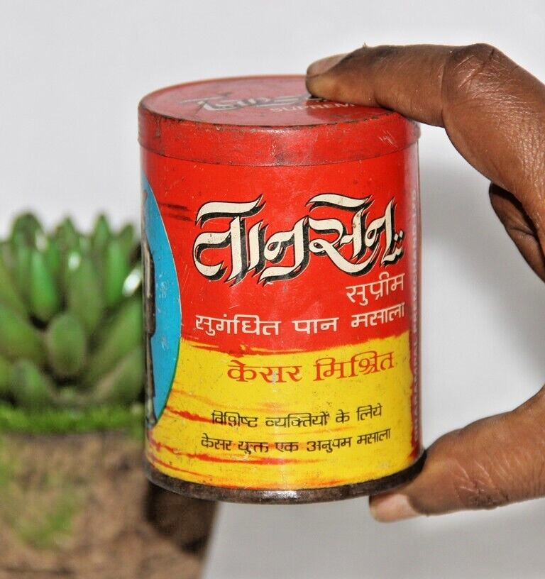 Vintage TANSEN KEASR PAN Masala Litho Print Empty Tin Box 14064 | eBay