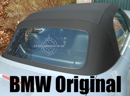 BMW Z3 100% ORIGINAL plastic rear window with zipper (Z3 top cabrio ...