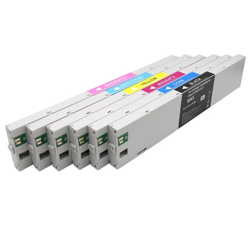 6PC ESL4 ECO-SOL MAX2 Replacement Ink Cartridge For Roland XR-640 XF ...