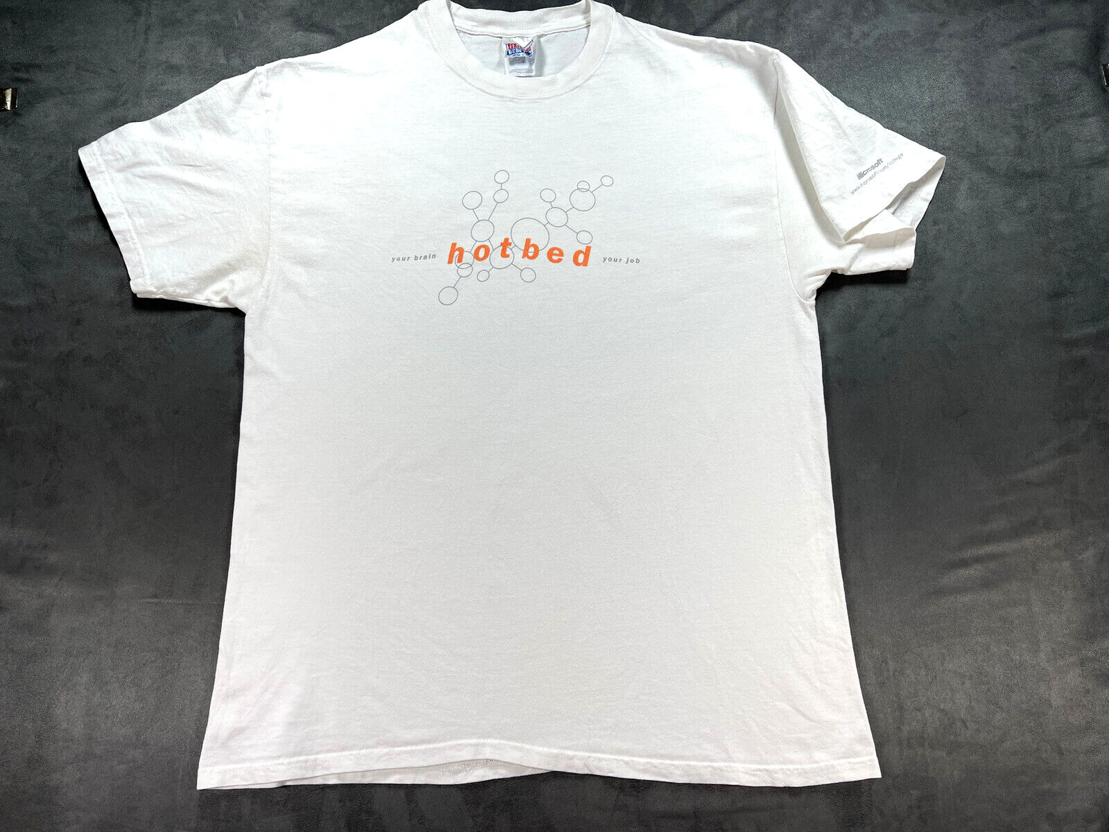 Y2K Microsoft your brain Hotbed your job Shirt Large … - Gem