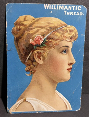 Victorian Trade Card " WILLIMANTIC THREAD " | eBay