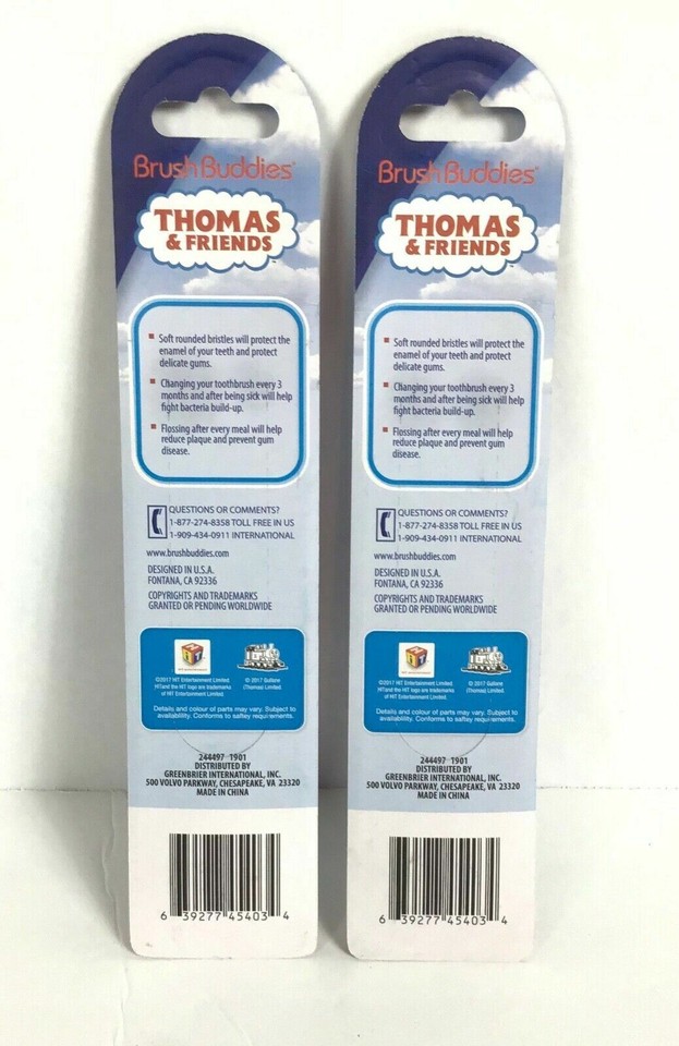 4 Thomas Friends Tank Engine Train Toothbrush Cartoon TV Show Child ...