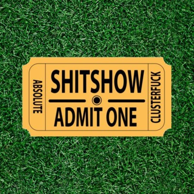 ShitShow - Admit One - 100% waterproof vinyl sticker decal - many sizes ...