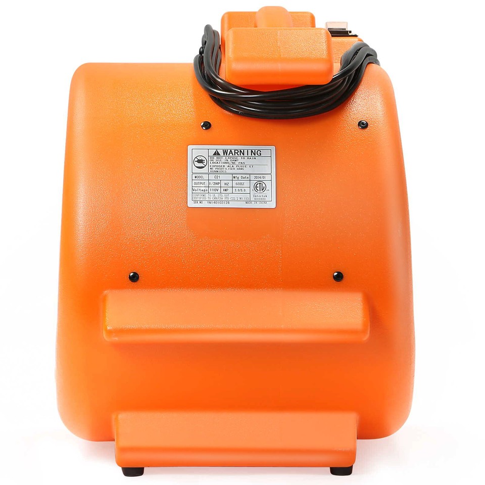 Air Mover Carpet Dryer 2 Speed 1/2 HP Industrial Floor Blower Carpet ...