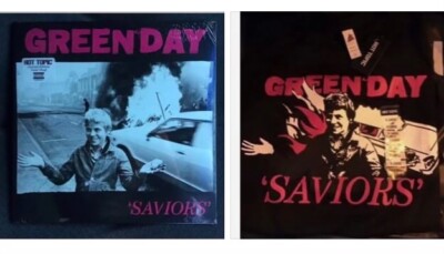 GREEN DAY~HTF~Hot Topic SAVIORS Vinly LP+New w/Tags SAVIORS Extra Large ...