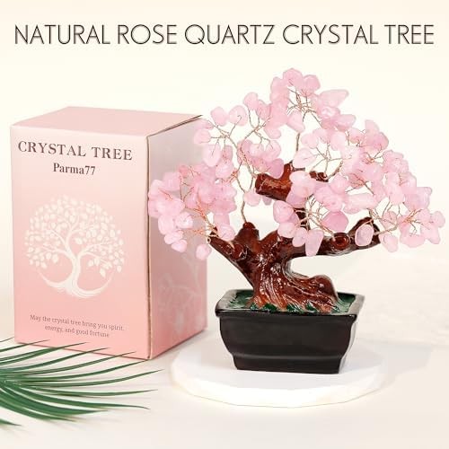 Rose Quartz Crystal Money Tree Decor | eBay UK