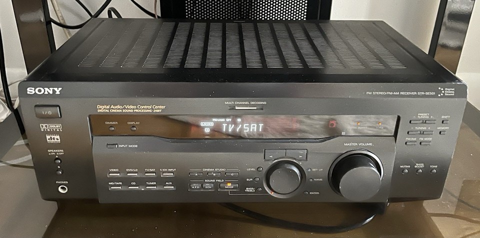 Sony AV Receiver Amplifier Tuner Stereo Dolby Surround STR-SE501 DTS ...