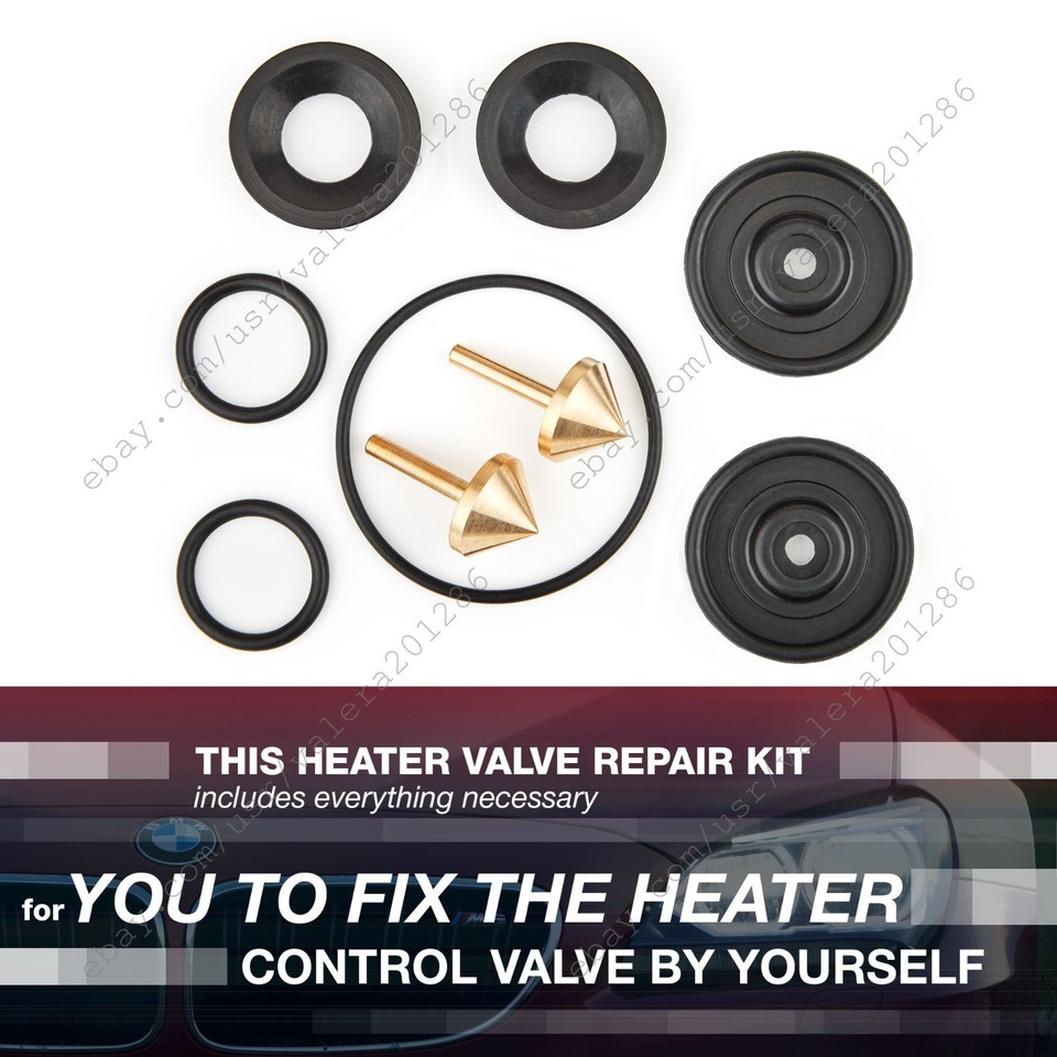 BMW Heater Valve Repair Kit E39, E38, E53, E34, E32, E31, E65, E66, E60 ...