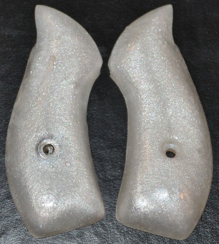 Smith and Wesson Model 36,60 pistol grips smooth pearl white plastic ...