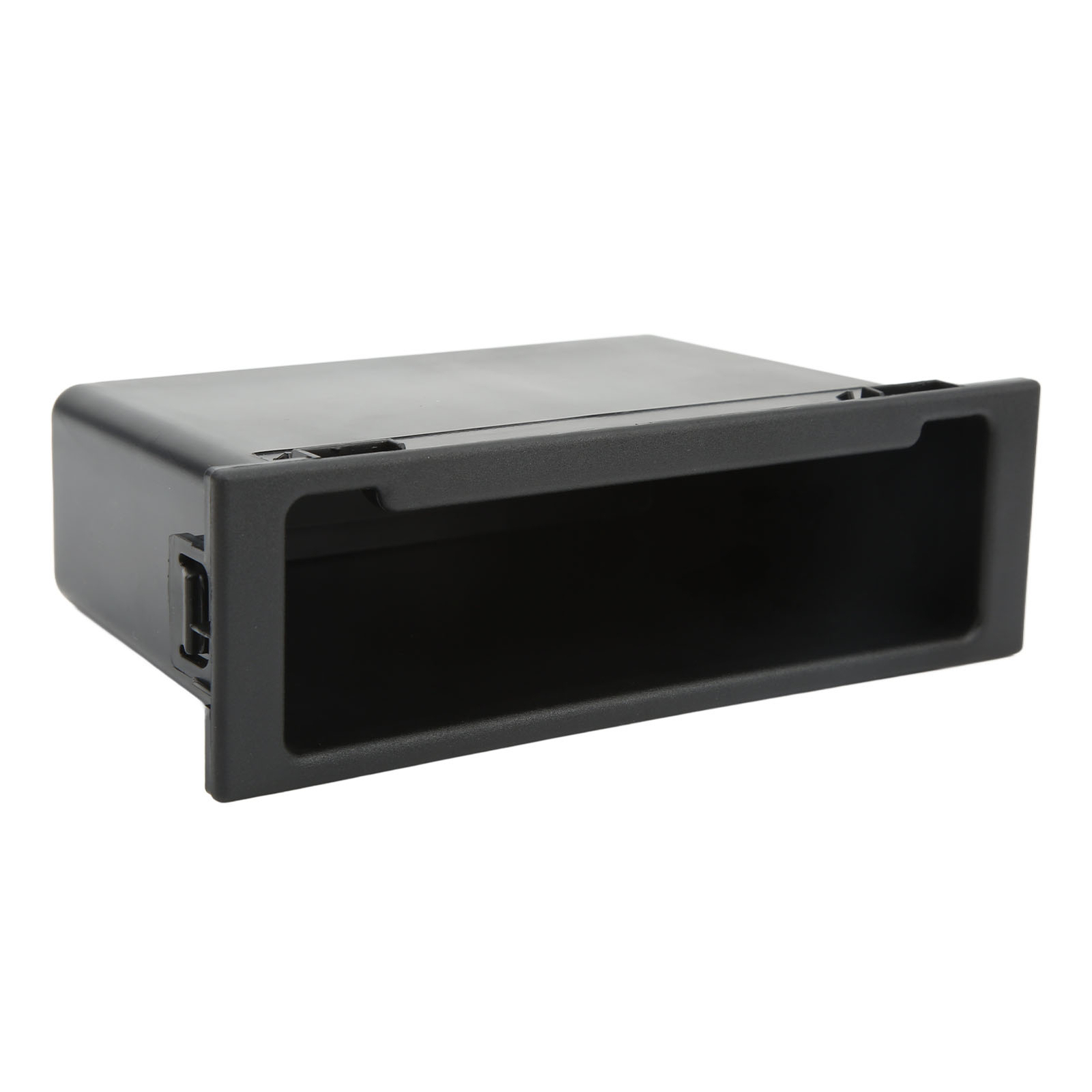 .Car Stereo Radio Storage Box Black Large Storage Space Dash Radio ...