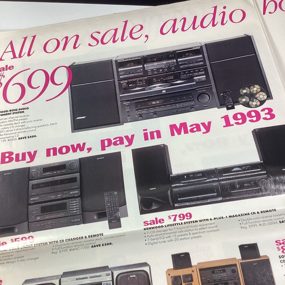 Florida News Insert 1993 Burdines Miami Furniture Beachcore Kitchen ...