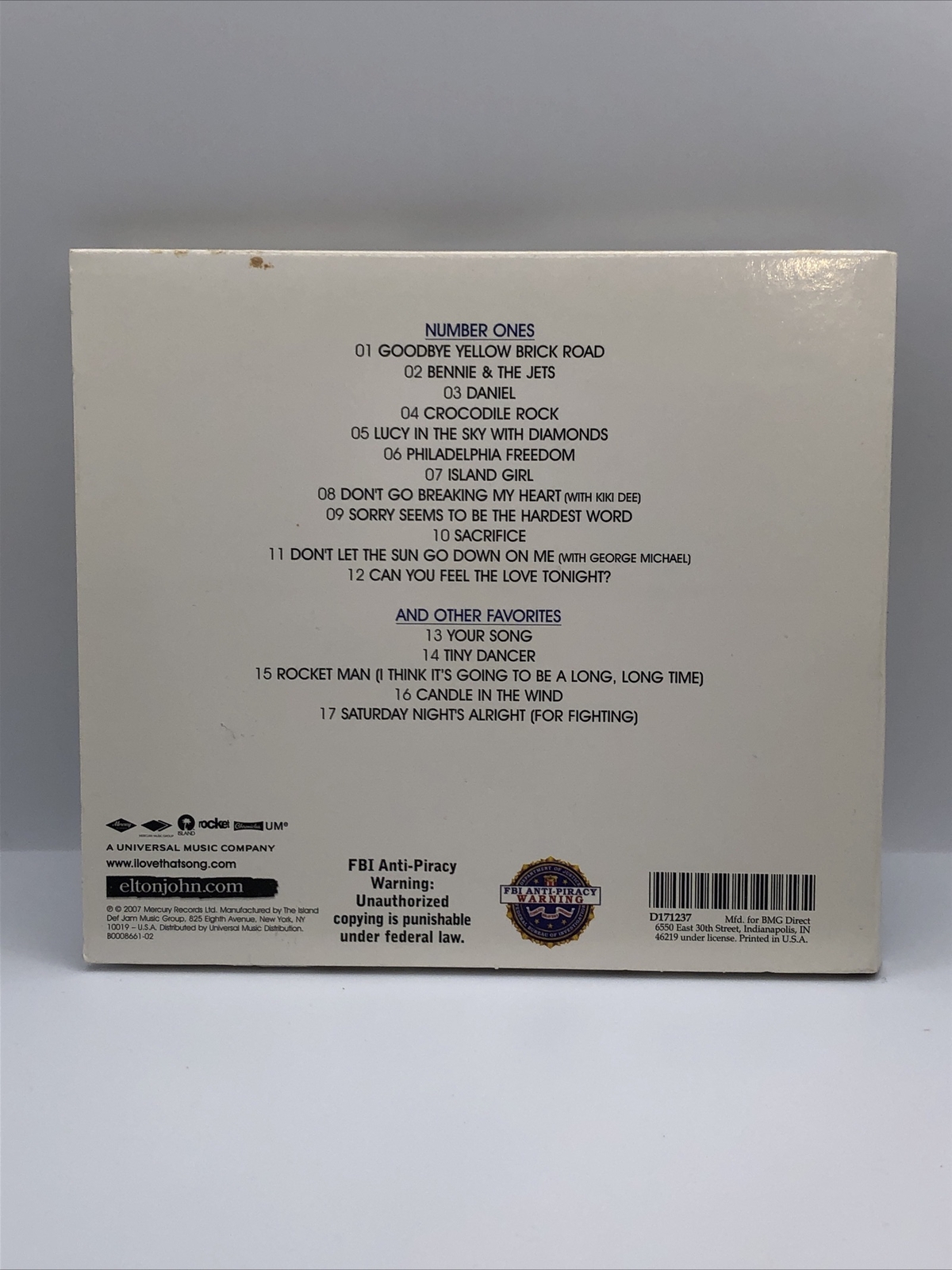 Rocket Man: Number Ones (Eco-Friendly Packaging) - Music CD - Elton ...