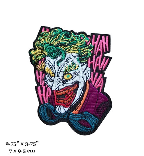 The Joker Comic Book Movie Villain Character Ha Ha Ha Embroidered Iron ...