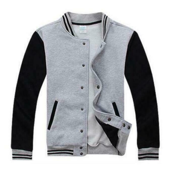 Mens Varsity Jacket University Letterman Baseball College Coat Fashion ...