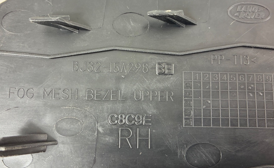 RANGE ROVER EVOQUE 2011-15 RIGHT FRONT BUMPER FOG LIGHT GRILLE COVER ...