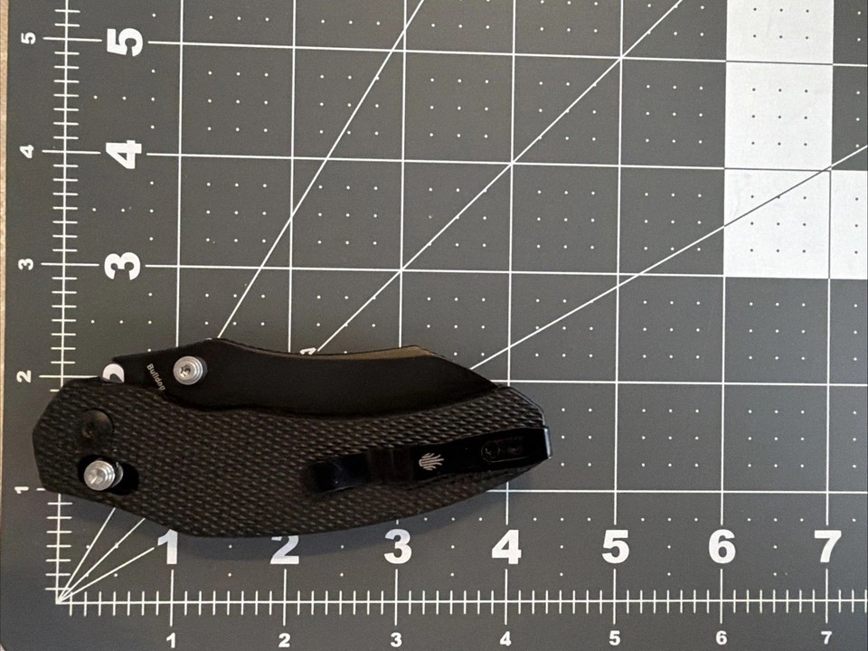 Kizer Cutlery Bulldog Folding Knife 3" Nitro V Steel Blade Black ...
