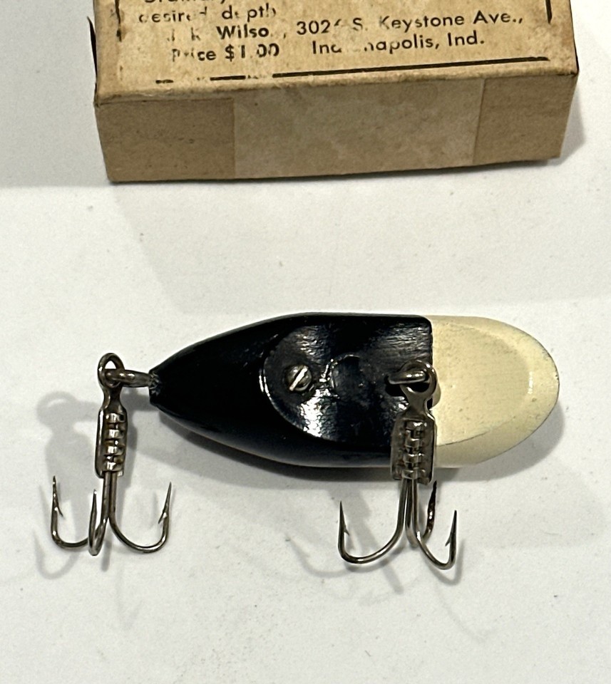 Vintage rare J R Wilson Fish Hawk wood antique fishing lure ...