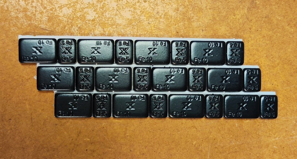 Trax Narrow Black Adhesive Stick On Motorbike Motorcycle Wheel Balance ...