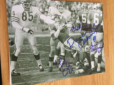 Vikings Milt Sunde Dave Osborn Mick Tinglehoff Grady Alderman signed ...