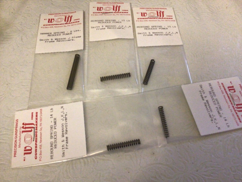NOS Wolff Reduced Power Spring Assortment for Smith & Wesson Revolvers ...