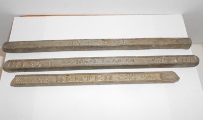 Vintage Lead Bars National Lead Co., Kester, Half & Half | eBay