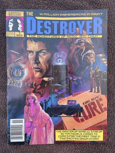 THE DESTROYER #1 (Marvel Magazines, 1989) Adventures of Remo & Chiun ...