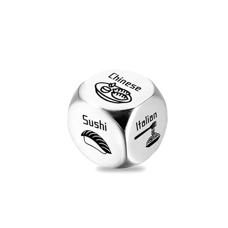 Food Dice Personalized Custom Decision Dice Engraved Sushi BBQ Burgers ...