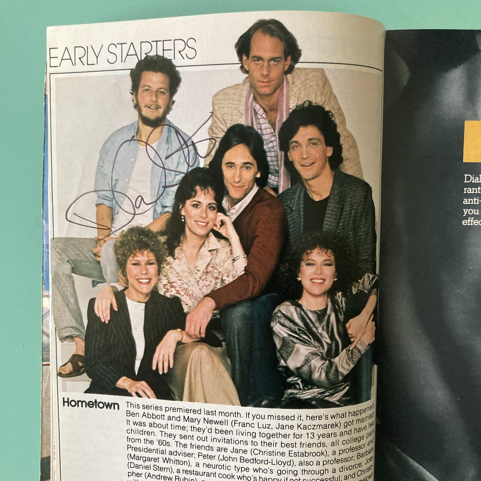 Alan Thicke Eli Wallach +1 Signed TV Guide Fall Preview 1985 Label ...