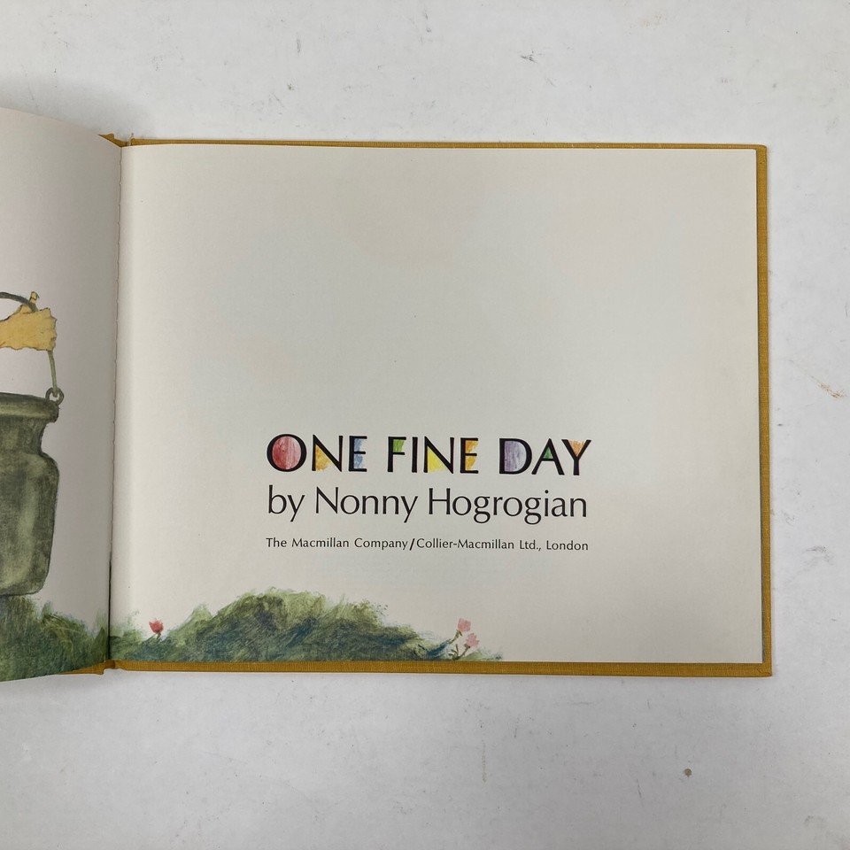 Nonny Hogrogian ONE FINE DAY Macmillan 1971 First Printing | eBay