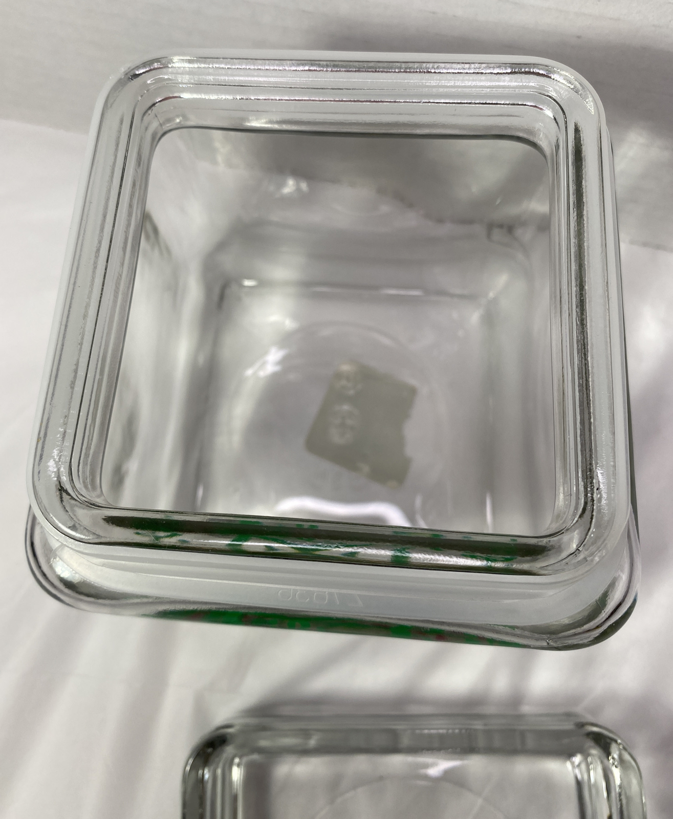 Anchor Hocking 85587 Stackable Square Jar Alpha Kappa Alpha 4 1/2”x3 3/ ...