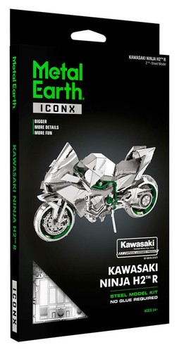 Fascinations ICONX Metal Earth Kawasaki Ninja H2R Motorcycle 3D Steel ...