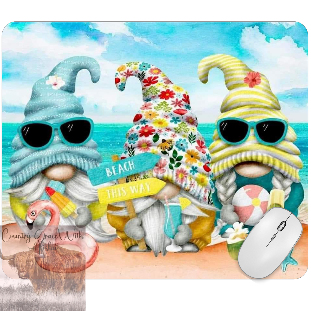 Gnomes Beach Computer Non Slip Custom Mouse Pad Handmade | eBay
