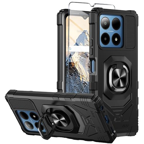 for Boost Summit 5G Phone Case with Tempered Glass Screen Protector ...