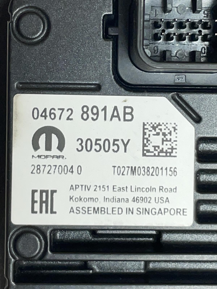 2023-24 DODGE RAM 2500 WINDSHIELD MOUNTED CAMERA FORWARD FACING ...